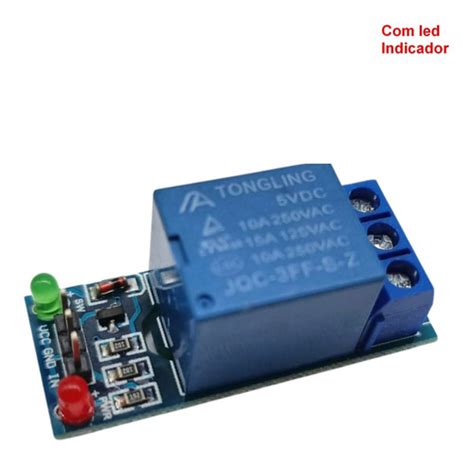 Módulo Relé Canal v a Arduino Automação Raspberry Pi MercadoLivre