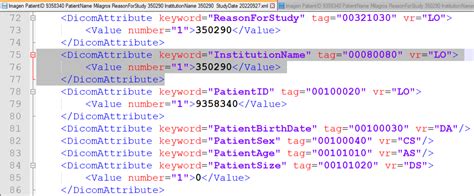 [dicom] institutionname is returned empty intersystems developer