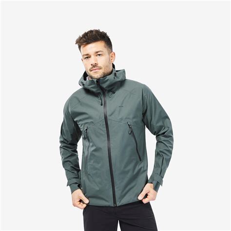 Mens Hiking Lightweight Waterproof Jacket Mh500