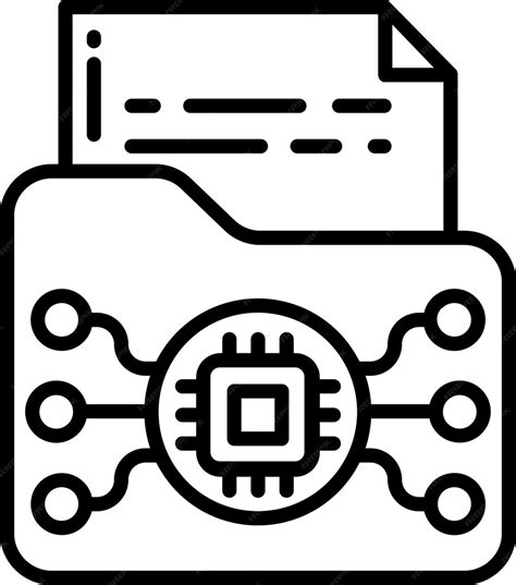 Premium Vector Ai Foldersolid Outline Vector Illustration