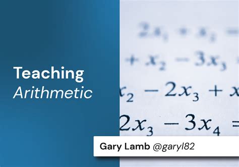 Teaching Arithmetic Teaching Arithmetic