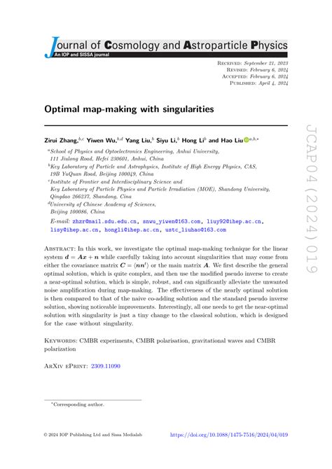 Optimal Map Making With Singularities