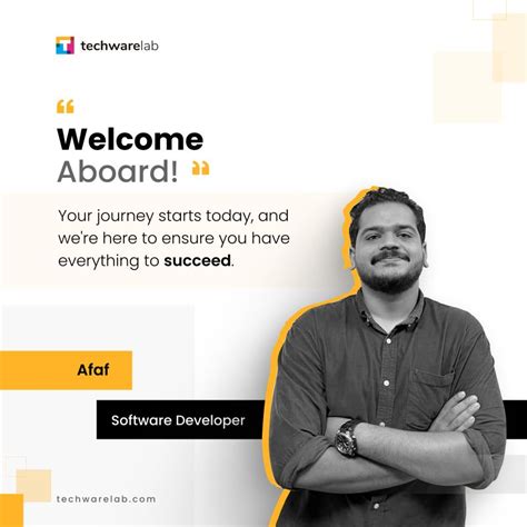 Welcomepost Techwarelab Softwaredeveloper Onboarding Newemployee Techwarelab
