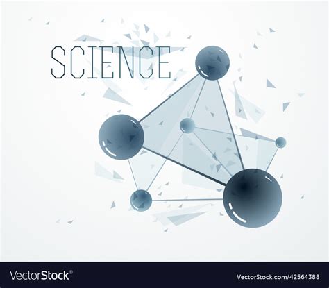 Molecules And Atoms Abstract Background Science Vector Image
