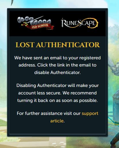 Disable Authenticator Bug R2007scape
