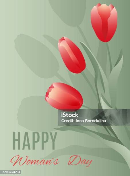 봄 꽃 튤립 녹색 배경의 꽃다발 발렌타인 데이 여성의 날 어머니의 날 생일에 엽서를 디자인하십시오 3월에 대한 스톡 벡터 아트 및 기타 이미지 Istock