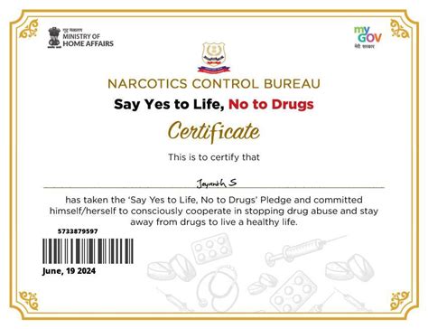 Jeyanth S On Linkedin I Have Taken ‘say Yes To Life No To Drugs