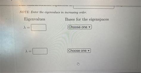 Solved Find The Characteristic Equation The Eigenvalues