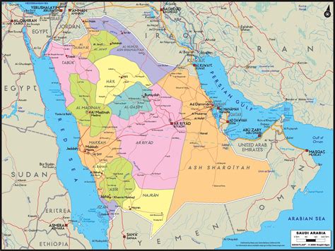 Political Map Of Saudi Arabia Map Of Rose Bowl