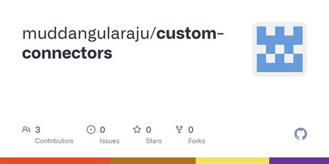 Github Muddangularaju Custom Connectors