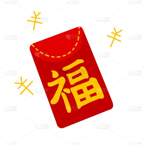 卡通风春节氛围装饰贴纸图片 贴纸元素图片素材 花瓣网