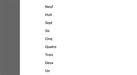 inverser l ordre des listes énumérées dans word