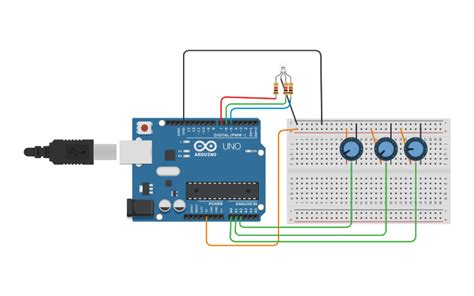 Circuit Design Joystick Program Tinkercad