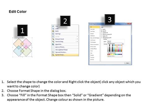 1814 Business Ppt Diagram Four Squares Venn Diagram Powerpoint Template Presentation Graphics