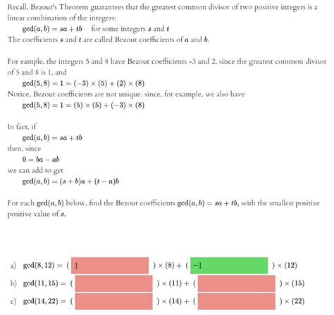 Solved Recall Bezouts Theorem Guarantees That The Greatest