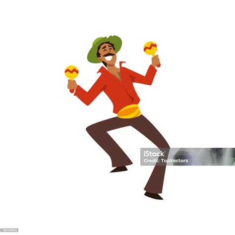 젊은 남자 브라질 카니발에서 마라 흰색 바탕에 밝은 축제 의상 벡터 일러스트 레이 션에에서 남성 댄서와 함께 춤을 Film Festival에 대한 스톡 벡터 아트 및 기타