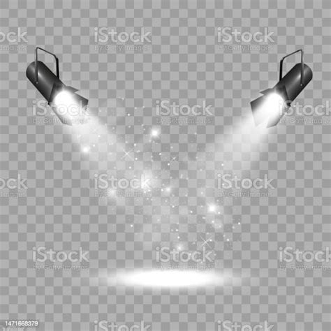 광원 콘서트 조명 스포트라이트 웹 디자인 일러스트레이션을 위한 광선 조명 스포트라이트가 있는 콘서트 스포트라이트 0명에 대한 스톡 벡터 아트 및 기타 이미지 Istock