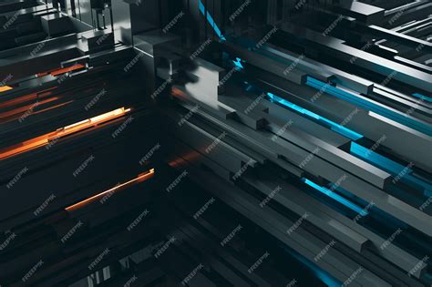 Premium Photo Futuristic Structure Background With Geometric Shapes Reminiscent Of Future