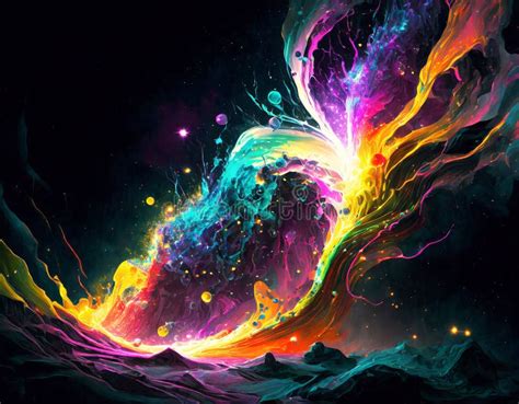 Colorful Creativity Driven Data Filled With Creativity On Digital Art Concept Generative Ai