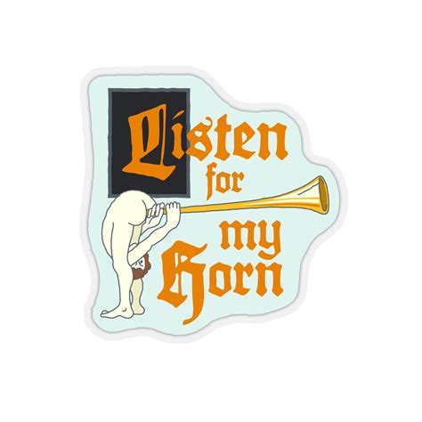 Phish Monty Python Horn Kiss Cut Stickers Etsy