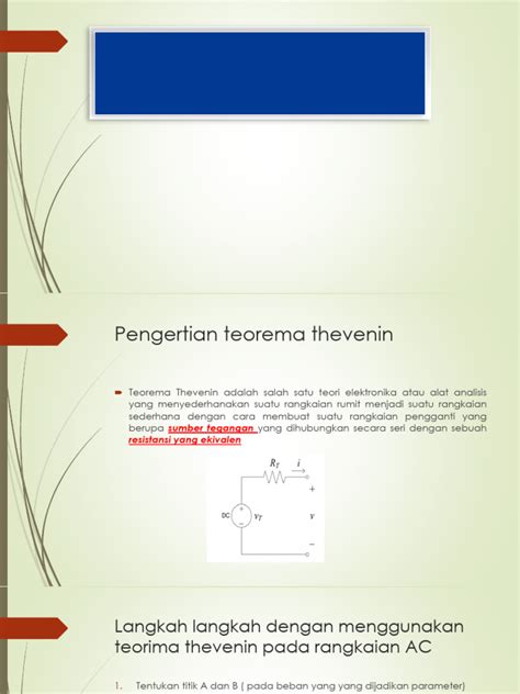 Teorema Thevenin Pdf