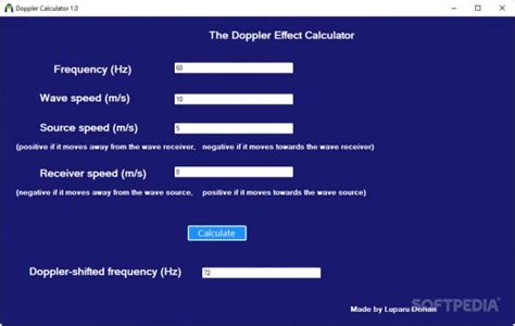 Doppler Calculator Download Free Windows 10 Softpedia