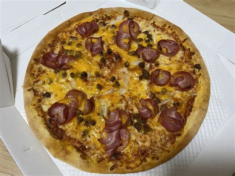 도미노피자 베이컨 체다치즈 음식여행 에펨코리아