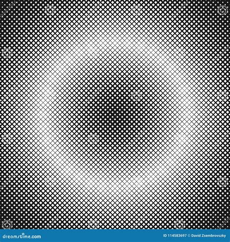 Retro Abstract Halftone Square Pattern Background With Diagonal Squares Stock Vector