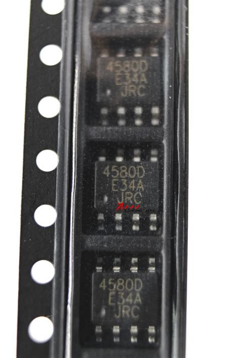 Dual Operational Amplifier 10pcs 4580 4580d Njm4580m Jrc4580 Sop 8