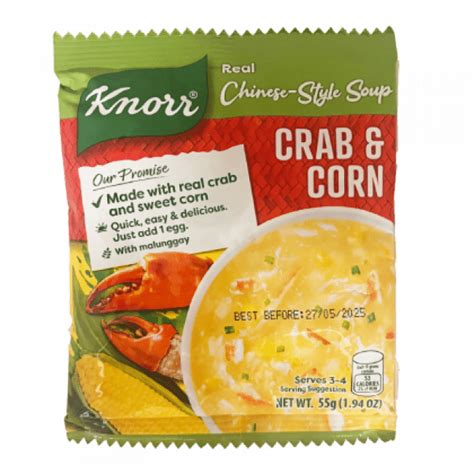 Knorr Crab And Corn Soup 55g Amazing Oriental