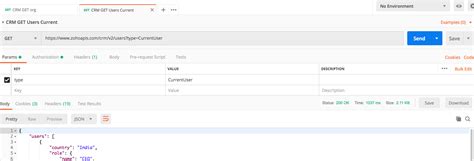 Zoho Crm Api V2 Current User Api Userstypecurrentuser Returns 403 Stack Overflow
