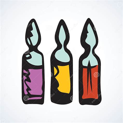 Ampoule Vector Drawing Stock Vector Illustration Of Ampule 121848179
