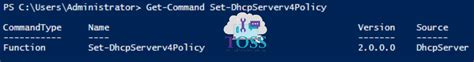 set dhcpserverv4policy powershell cmdlets toss