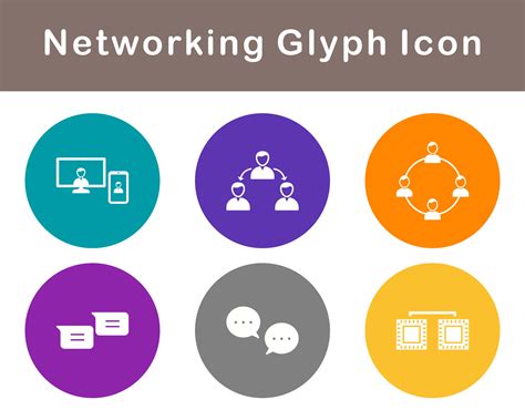Networking Vector Icon Set 20703204 Vector Art At Vecteezy