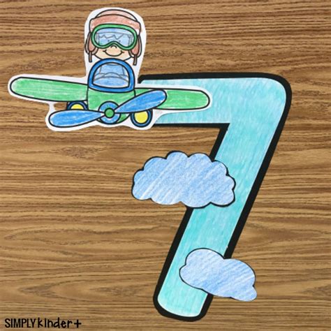 Number 7 Seven Craft Simply Kinder Plus