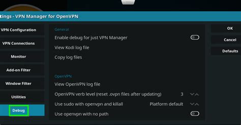 how to retrieve openvpn logs in libreelec ipvanish