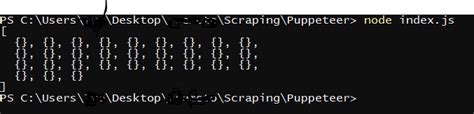 Javascript Arrays Are Empty In Puppeteer Stack Overflow