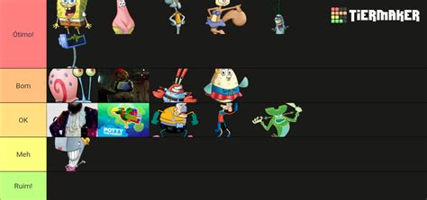Spongebob Characters Spongebob Main Characters Tier List Community Rankings Tiermaker