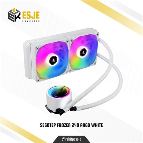 Jual Segotep Frozen 240 ARGB 240mm White WH Putih A RGB Sync Motherboard Dual Fan All In One