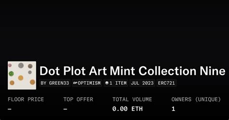 Dot Plot Art Mint Collection Nine Collection Opensea