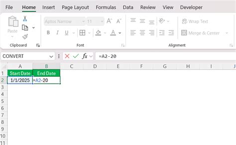 How To Subtract A Date In Excel Step By Step Guide Myexcelonline