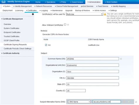 ISE Adding Certificates To ISE And Creating Certificate Profiles Cisco Community
