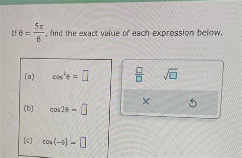 [answered] If 0 A 5t Find The Exact Value Of Each Expression Below Cos Kunduz