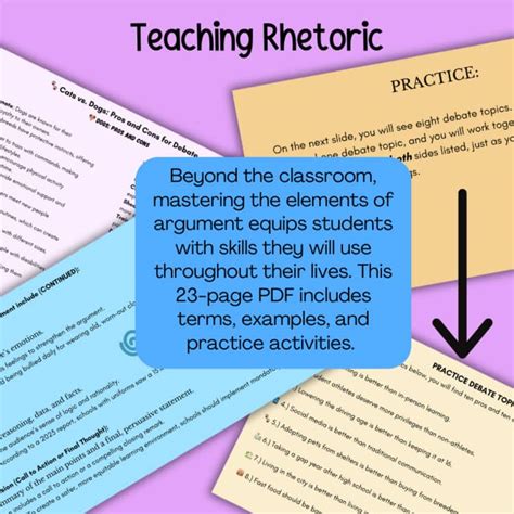 Rhetoric Elements Of Argument Notes And Practices 23 Slides With Examples