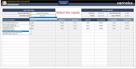 Wholesale Price Calculator Excel Template Create Price List Etsy