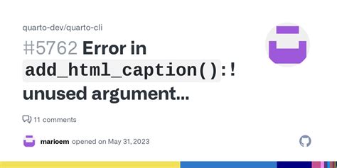 Error In `addhtmlcaption` Unused Argument Xfungrepsub