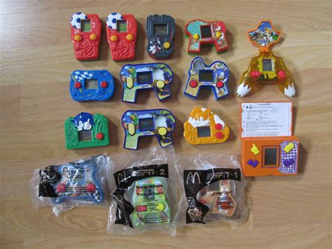 Mcdonalds Sega Sonic Happy Meal Toys Game Handheld Lot 15 Pieces