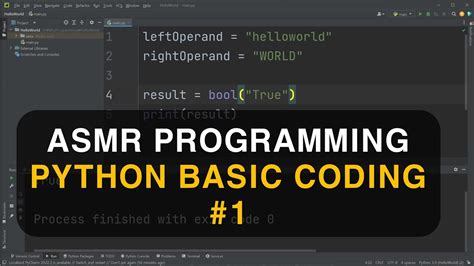Asmr Programming Python Basic Coding 1 No Talk 파이썬 기초 코딩 1