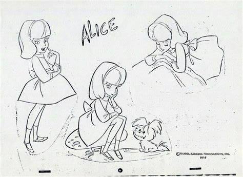 Hanna Barbera Alice In Wonderland 1966 Game Character Design