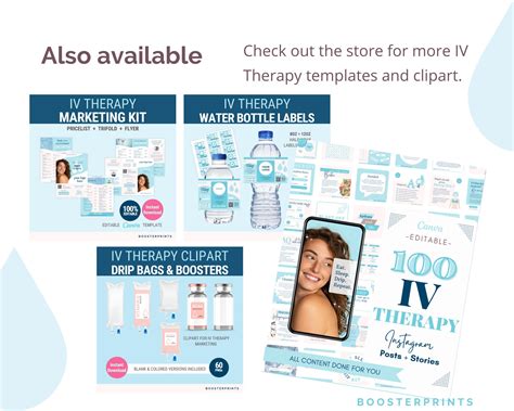 Iv Drip Bags Label Editable Iv Vitamin Therapy Bag Label Iv Labels